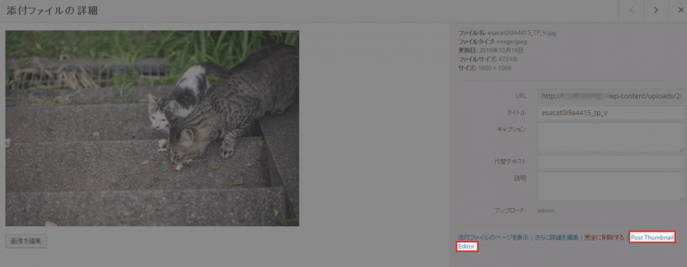 サムネイル画像の表示範囲を自分で指定できるようになるWordPressプラグイン「Post Thumbnail Editor」 | TechMemo