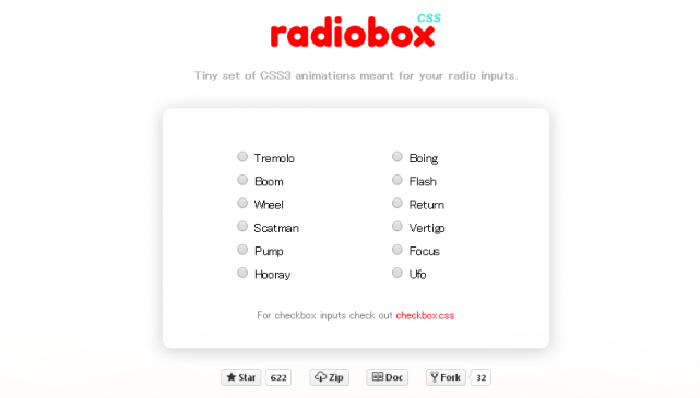 ラジオボタン選択時にアニメーションを追加することができる「Radiobox.css」 | TechMemo