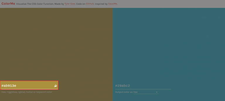 指定した色をベースに彩度や透明度などを変化させた色を作成することができるWEBサービス「ColorMe」 | TechMemo