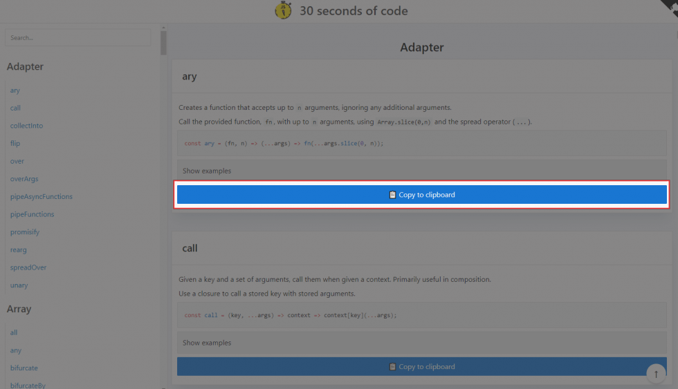 30秒で理解できるJavaScriptのコードスニペットがまとめられている「30 seconds of code」 | TechMemo