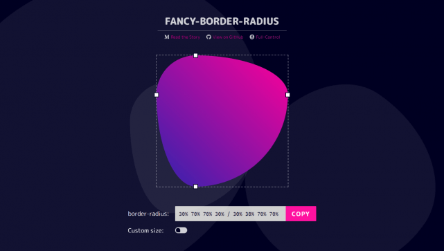 変わった形も簡単に生成できるborder-radiusジェネレーター「FANCY-BORDER-RADIUS」 | TechMemo