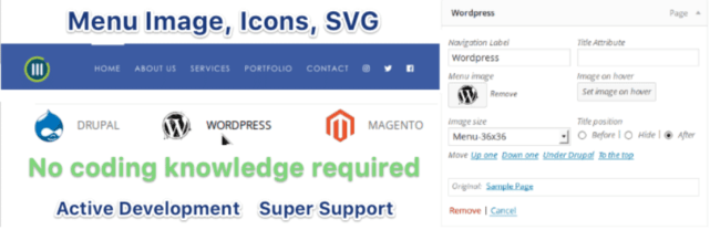カスタムメニューにアイコン画像を追加できるWordPressプラグイン「Menu Image, Icons made easy」 | TechMemo