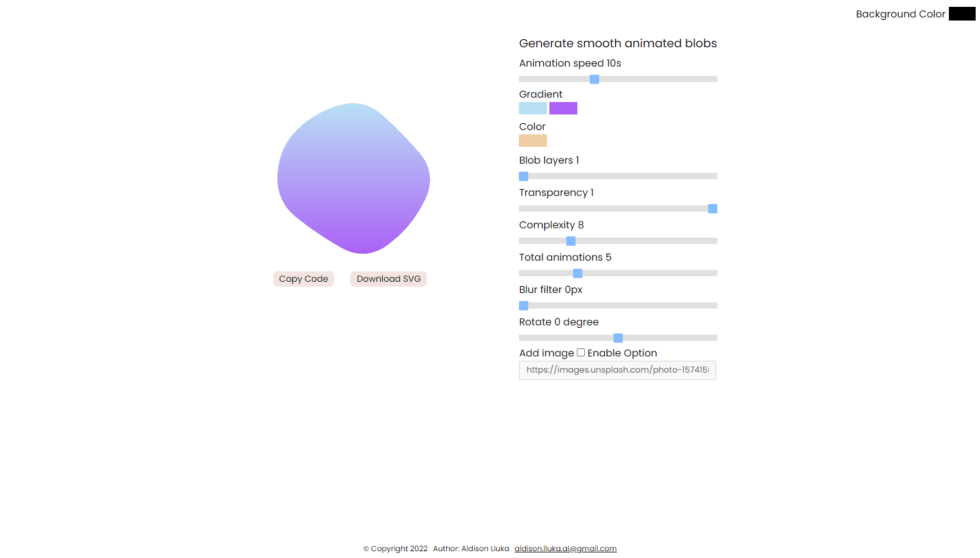 アニメーションする流体シェイプを作成できるWebサービス「Blob Animation」 | TechMemo